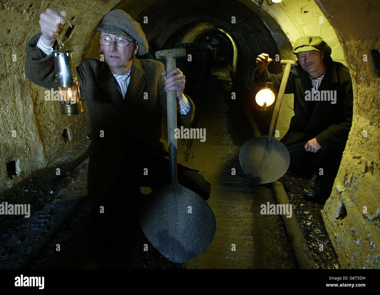 Ex-pitmen Stuart Davison (right) and Thomas Muncaster at County Durham ...