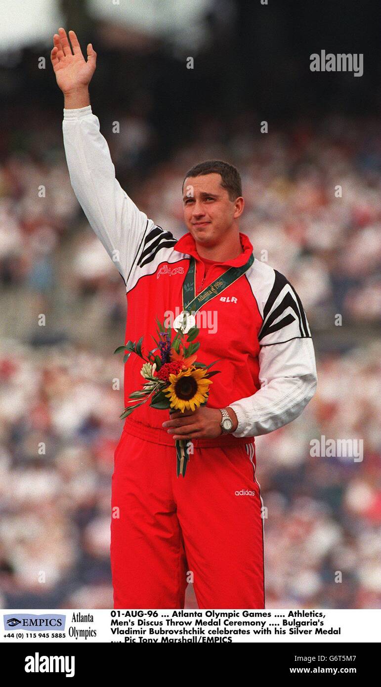 Atlanta Olympic Games .... Athletics, Men's Discus Throw Medal Ceremony ...