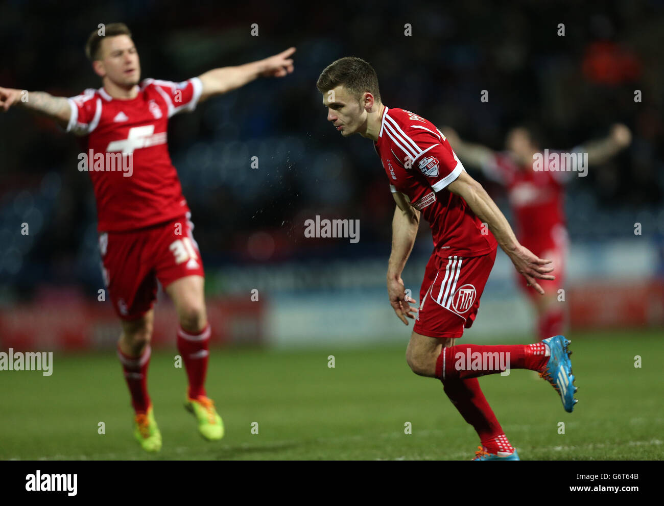Nottingham Forest's Jamie Paterson celebrates scoring their second goal ...