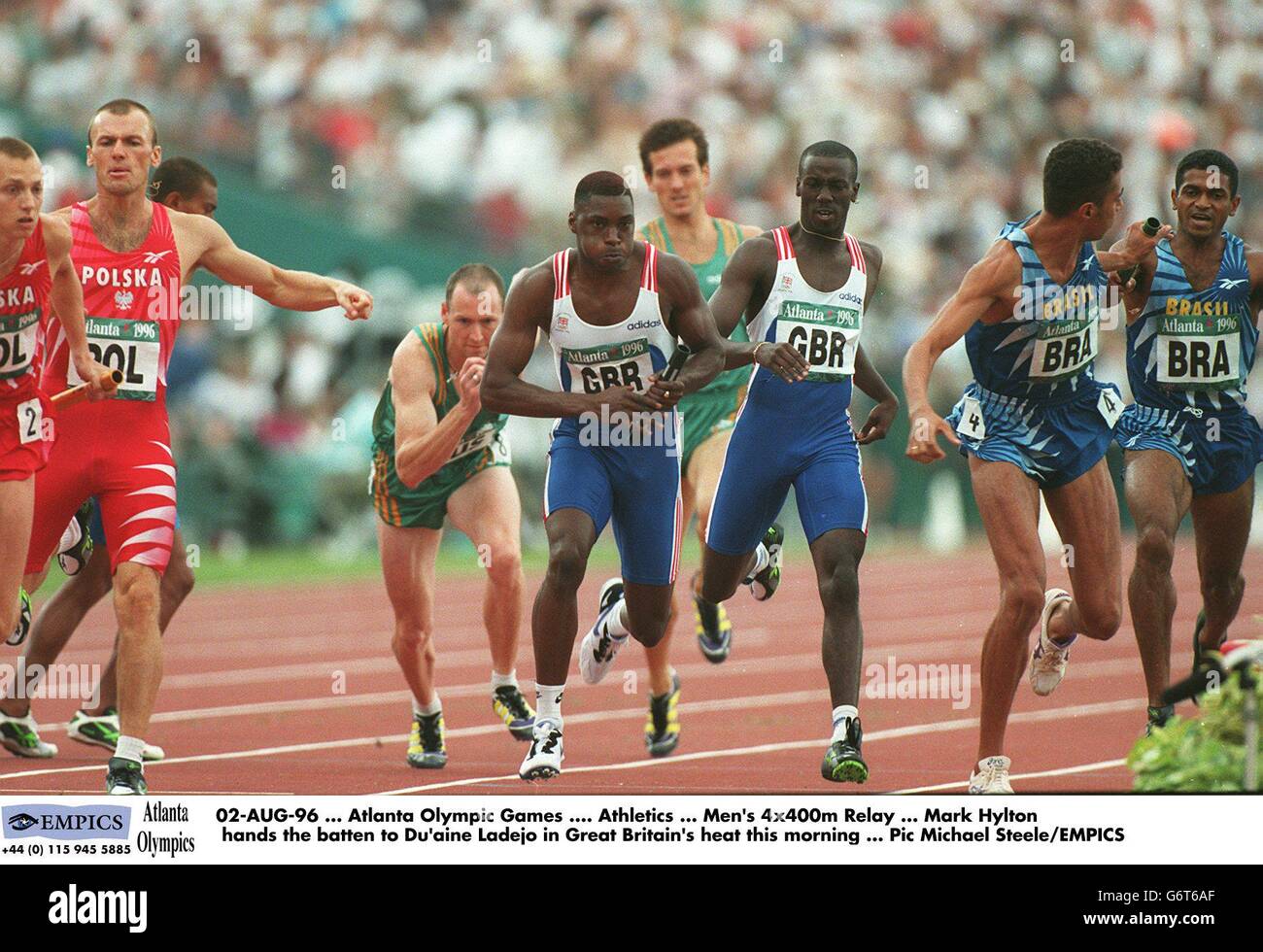 02-AUG-96, Atlanta Olympic Games, Athletics, Men's 4x400m Relay, Mark ...