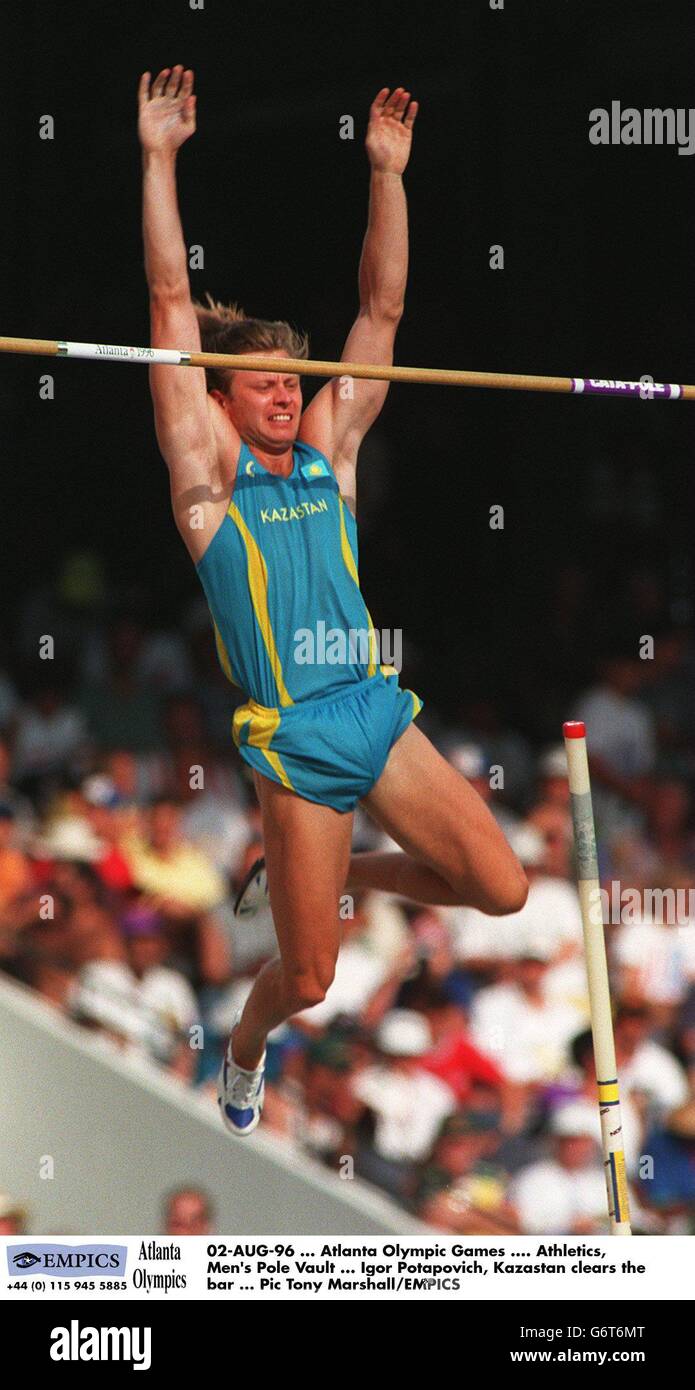 Atlanta Olympic Games .... Athletics, Men's Pole Vault Stock Photo - Alamy