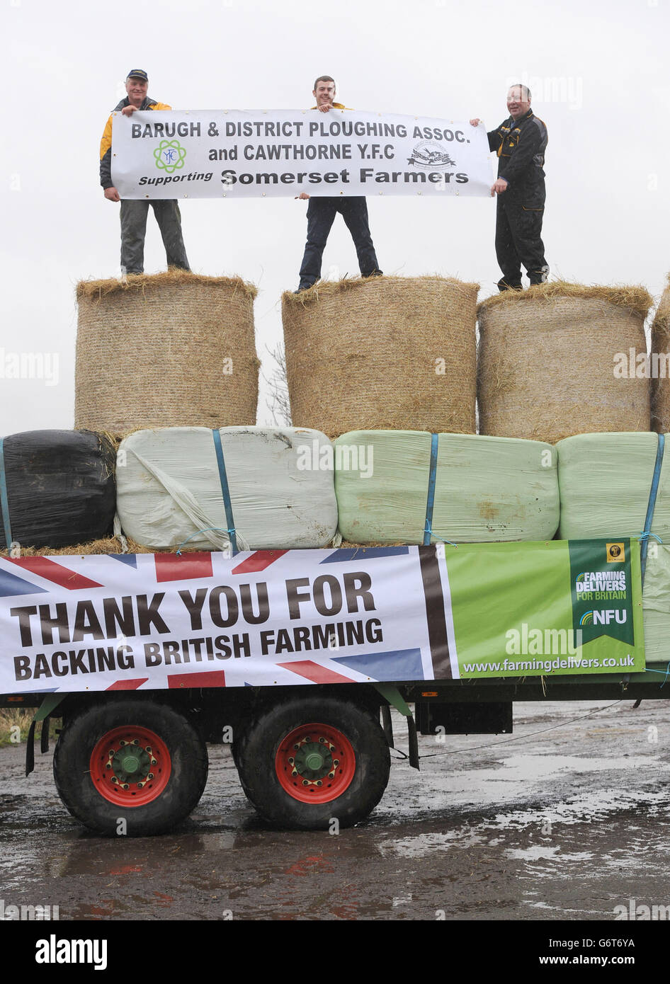 Wakefield farmers (left to right) John Hill, John Rowbottom and Philip ...