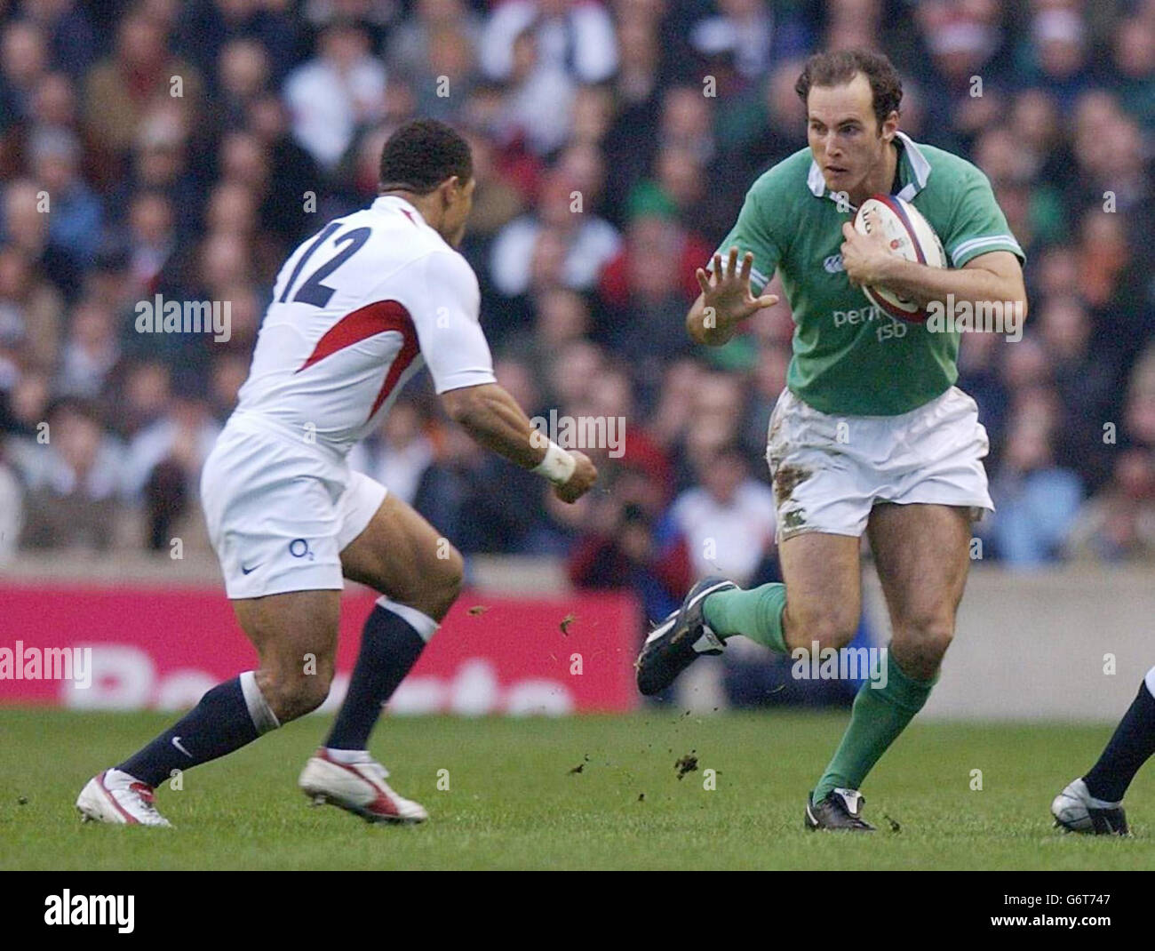 Rugby union action rbs six nations jason robinson hi-res stock ...