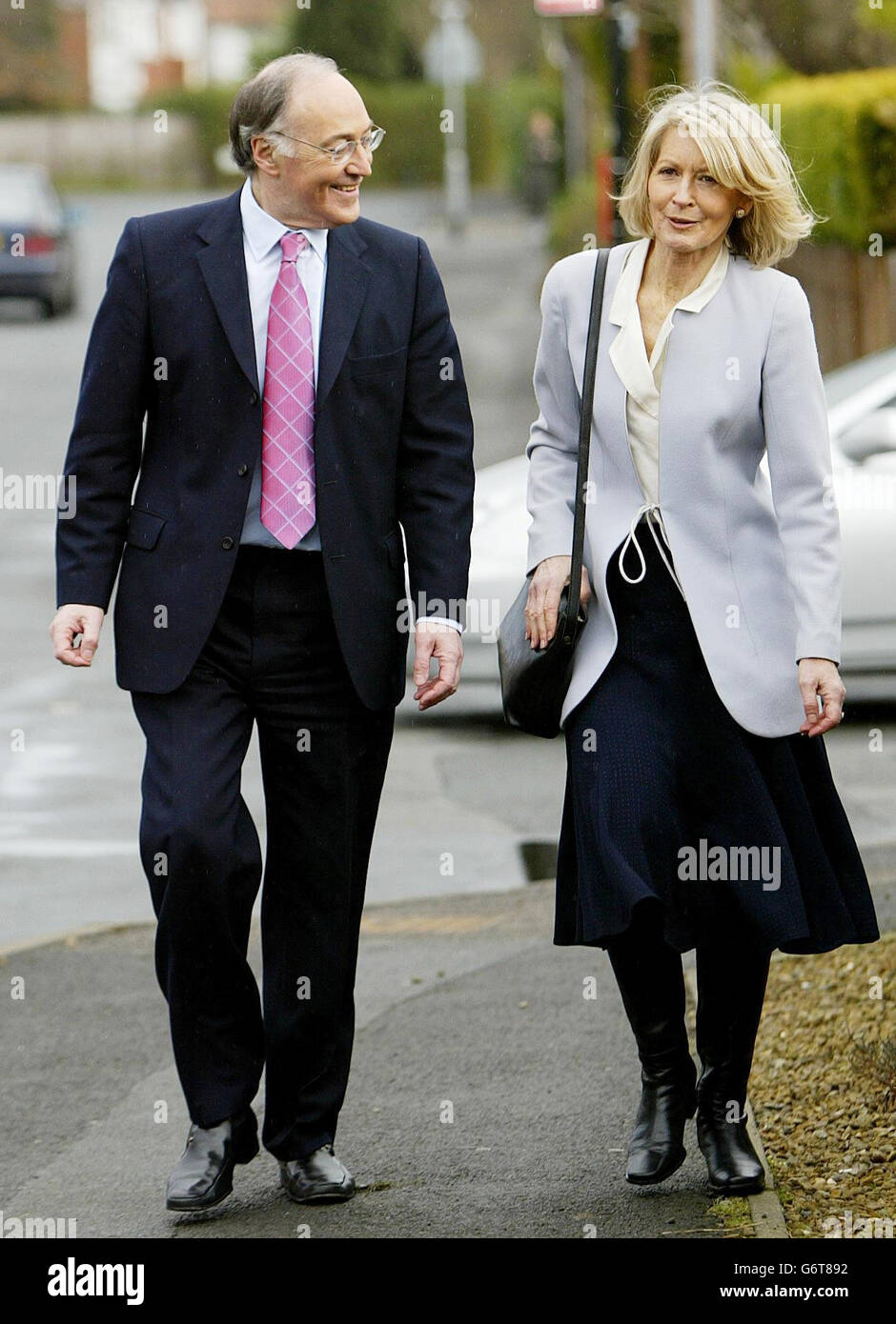 Politics smiling with wife michael howard sandra howard hi-res stock ...