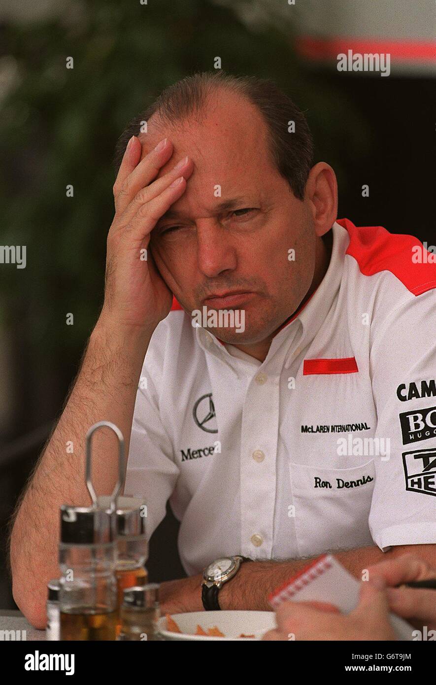 Motor racing, French Grand Prix. Ron Dennis Stock Photo - Alamy