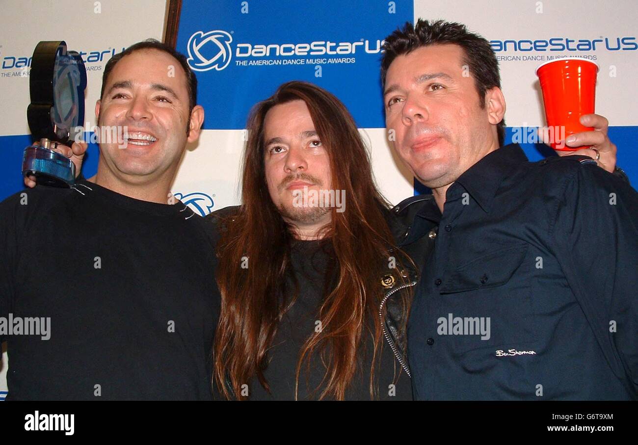 The Crystal Method celebrating scooping three gongs - Best Act, Best ...