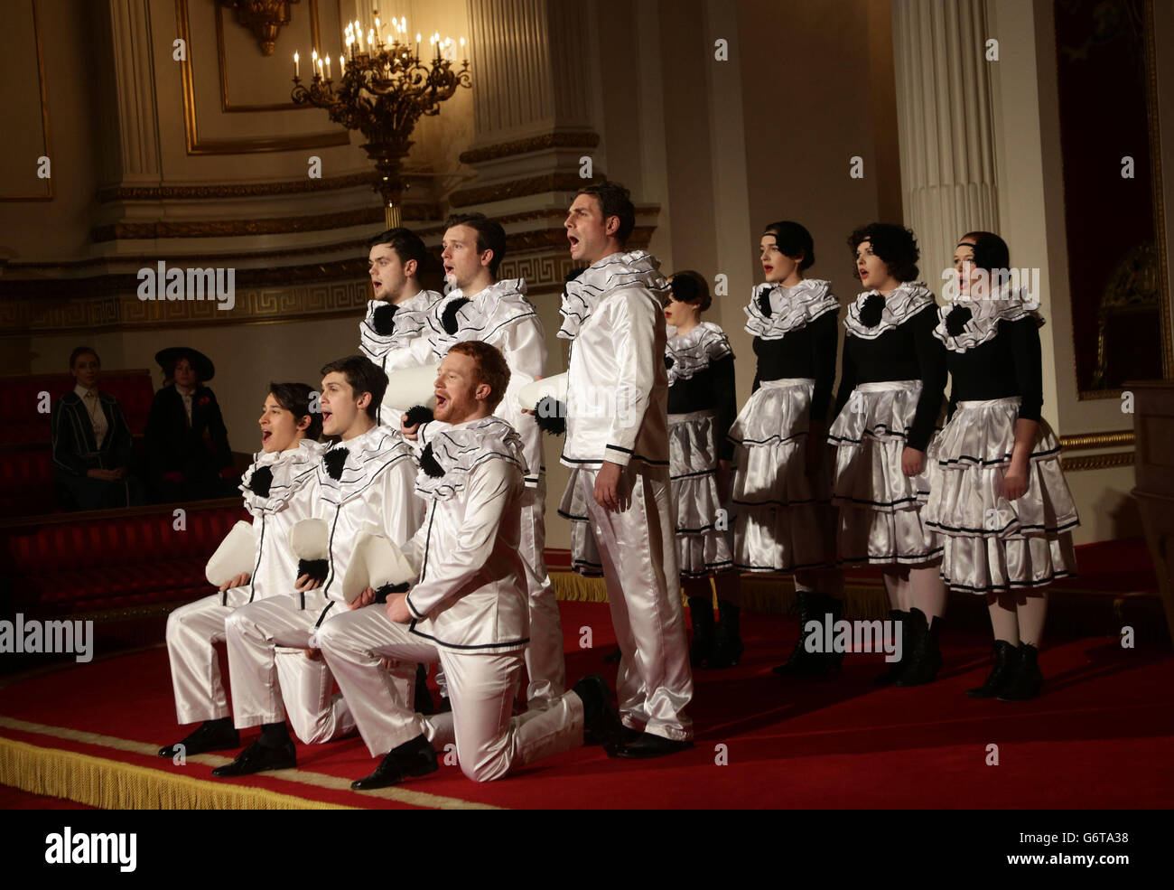 Rada students on stage performing songs from Oh! What A Lovely War ...