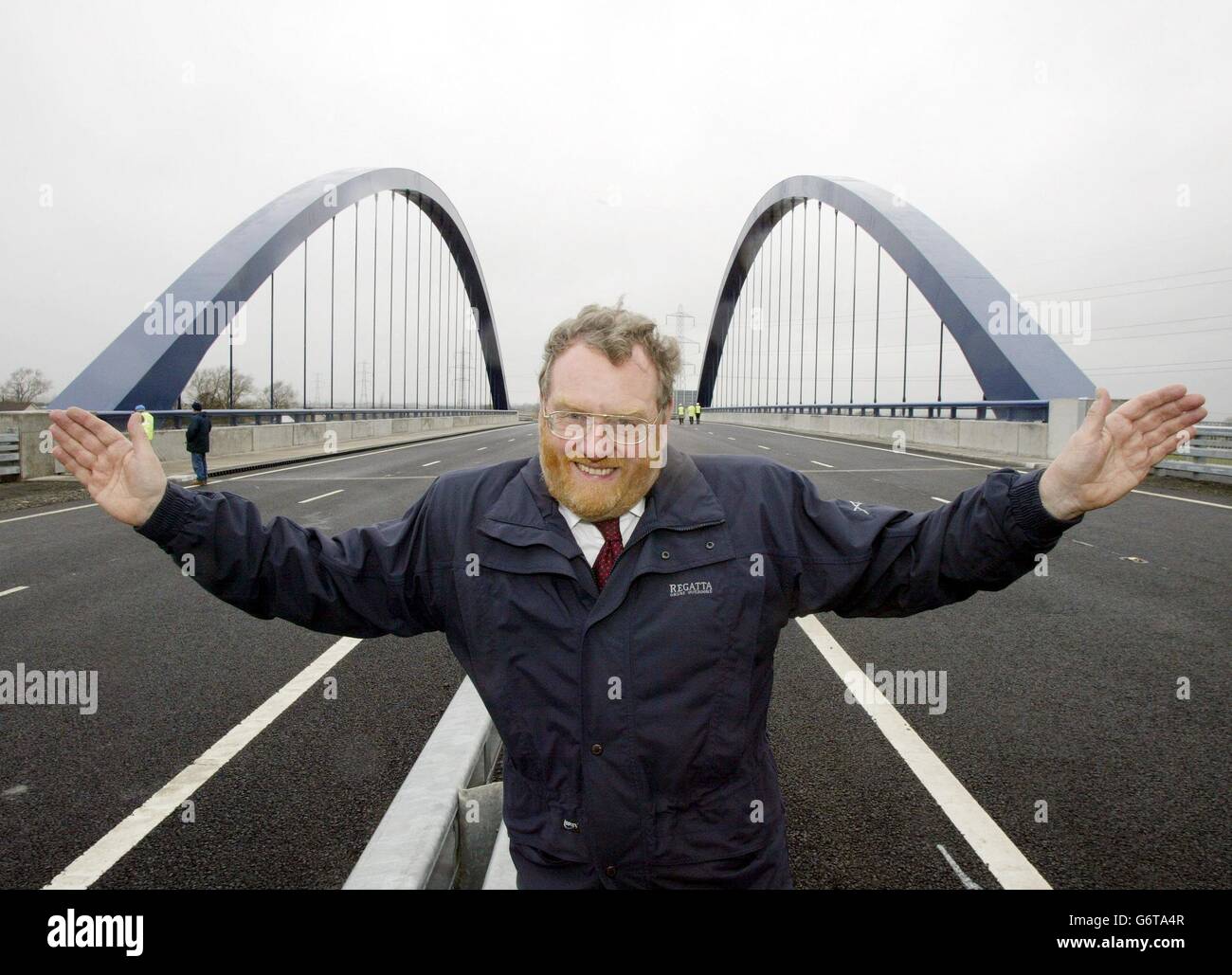 Officially opens the new 18 million toome by pass hi-res stock ...