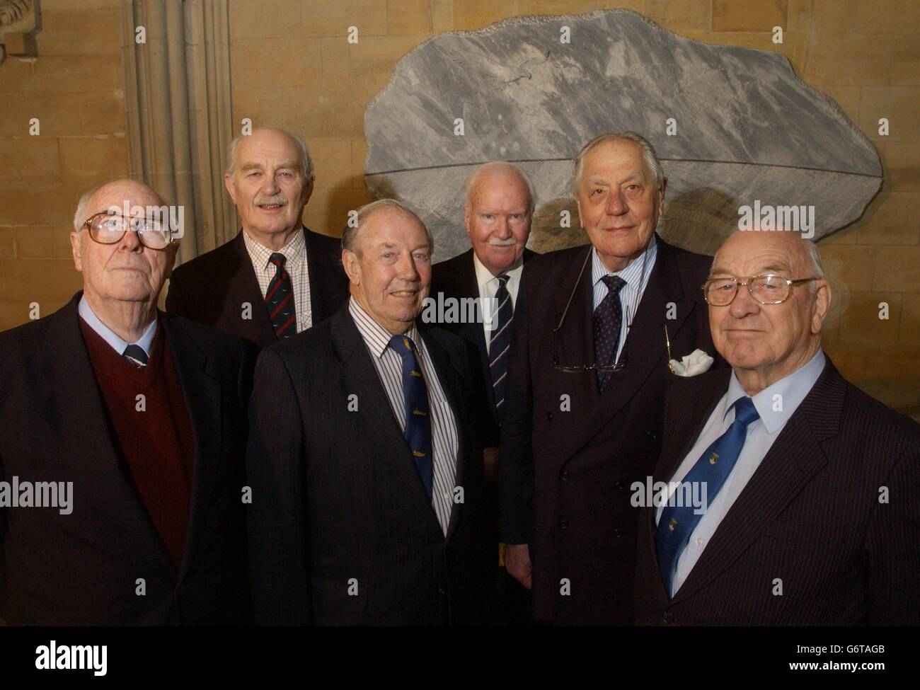 World War II RAF veterans (from left-right) Flight Lieutenant John ...