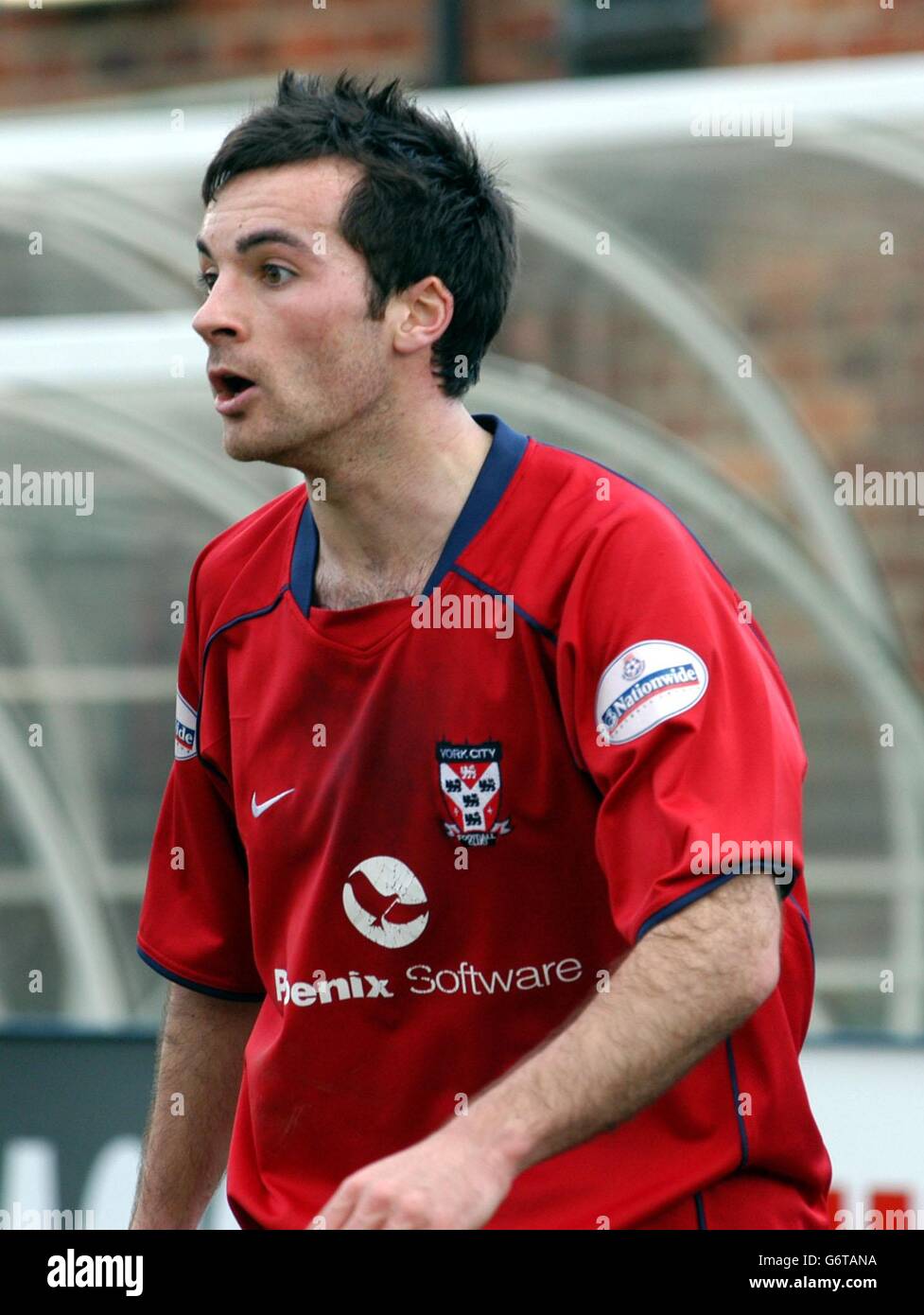 David Merris of York City in action against Torquay Utd during the ...