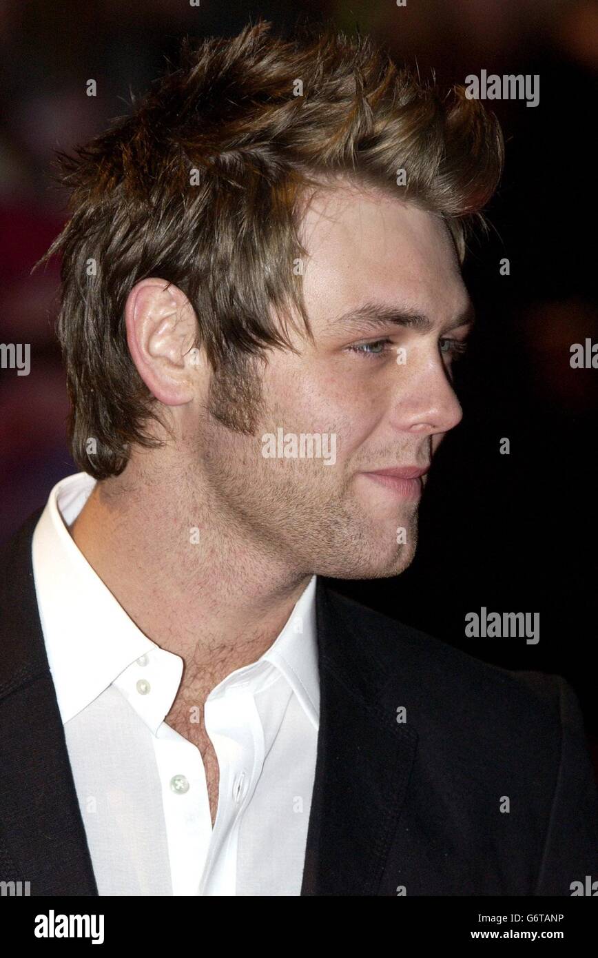 Bryan McFadden Pride of Britain Stock Photo - Alamy
