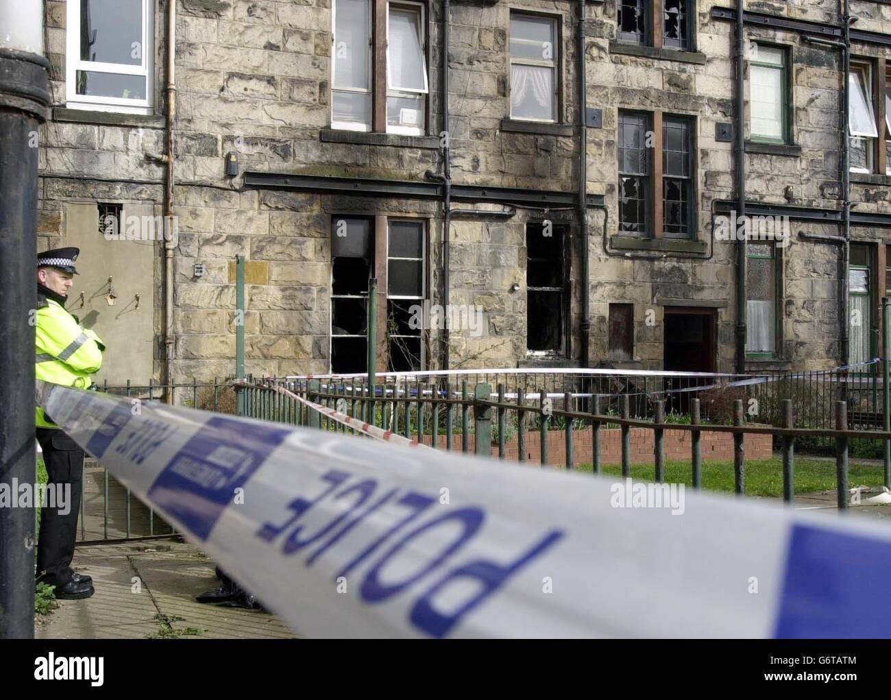 Glasgow gas explosion Stock Photo - Alamy