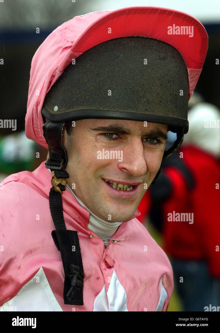 B Harding Jockey Ayr. Jockey Brian Harding at Ayr races Stock Photo - Alamy