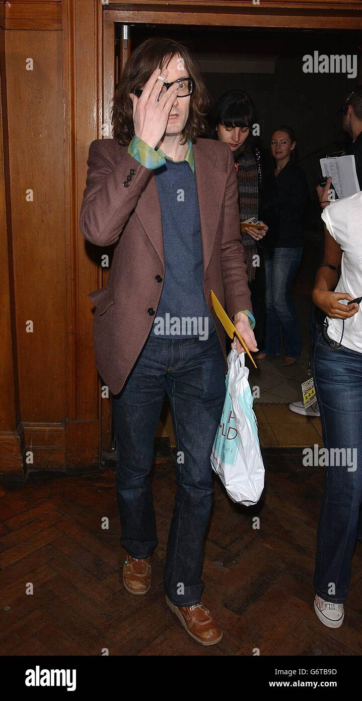 Pulp frontman Jarvis Cocker during the Topshop Unique Autumn/Winter ...