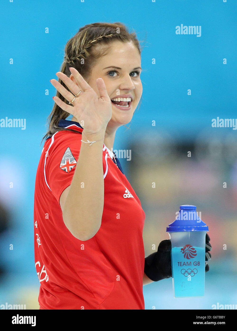 Great Britain's Vicki Adams celebrates winning the Women's Bronze Medal ...