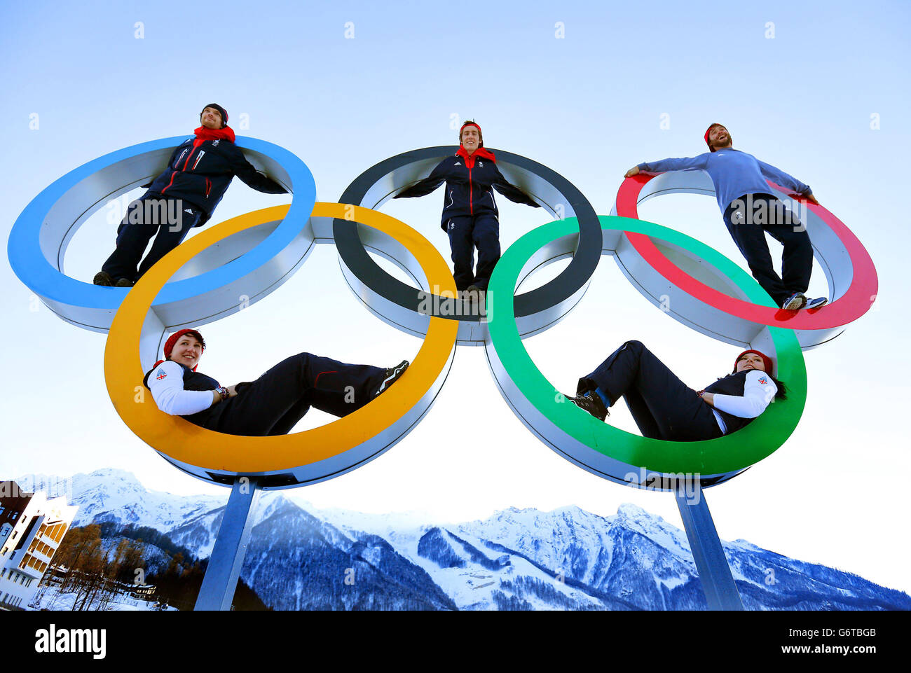 Great Britain Athletes, back row (left-right) Dom Harrington, Ben ...
