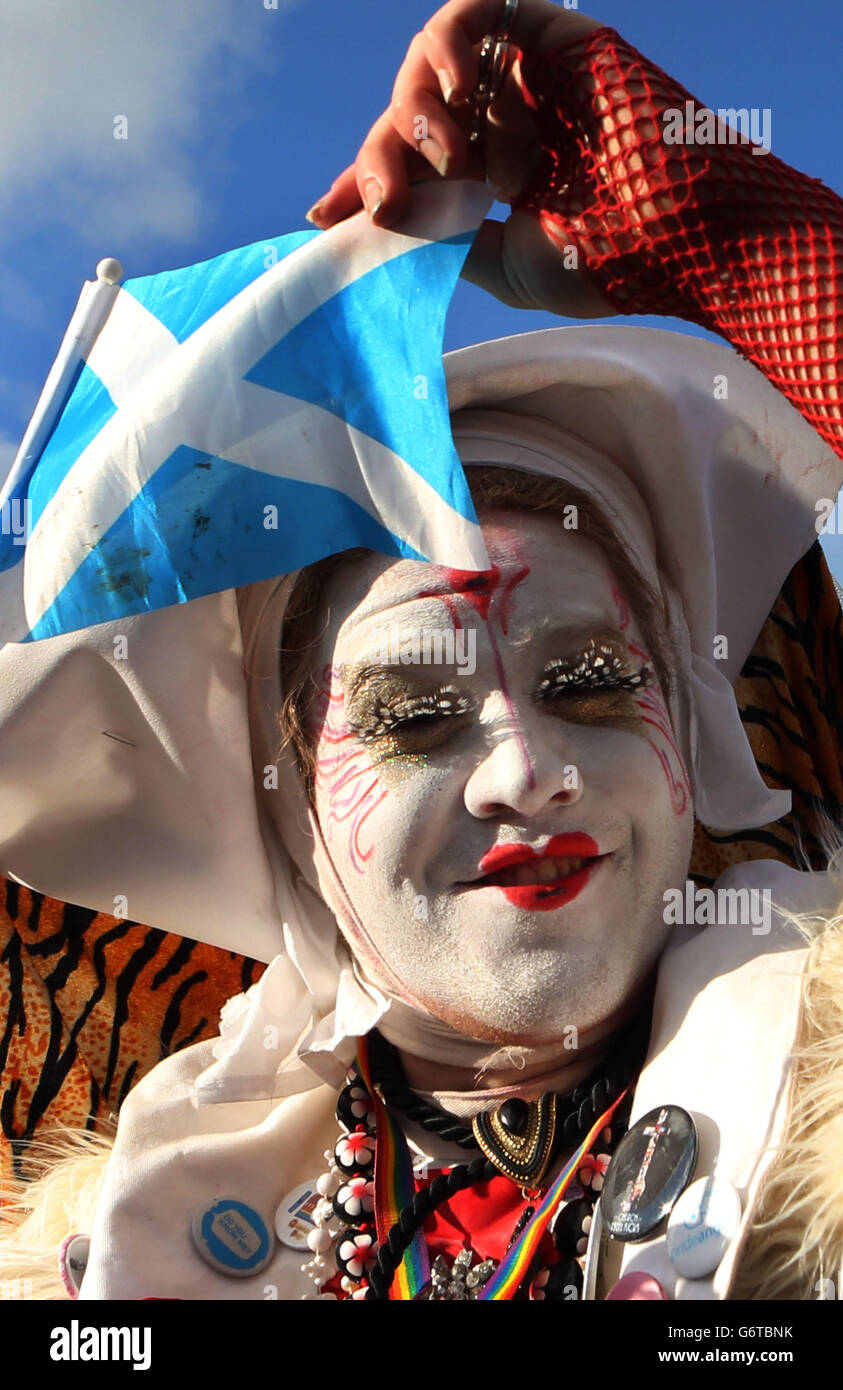 Equality Network hold a rally outside the Scottish Parliament as MSPs ...