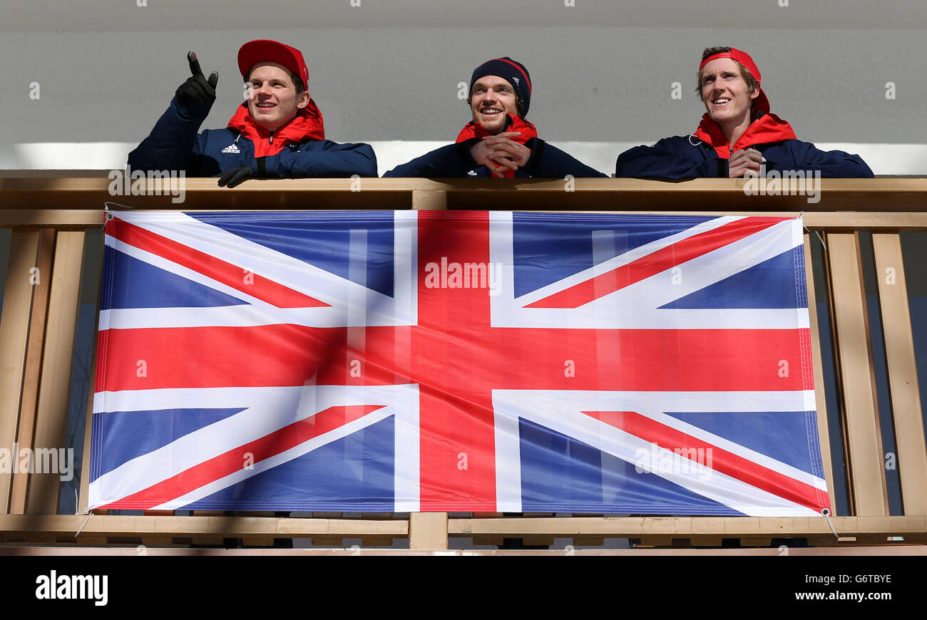 Great Britain's (left-right) Jamie Nicholls, Dom Harrington and Ben ...