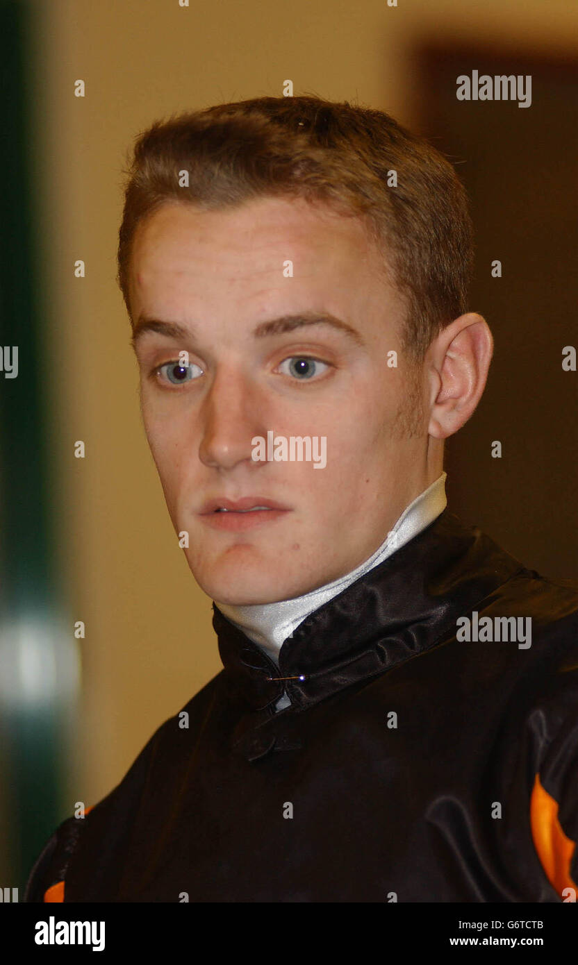 Apprentice jockey dean corby at wolverhampton races hi-res stock ...