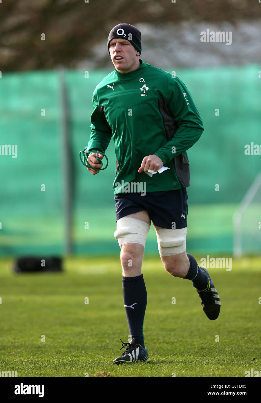 Irelands paul oconnell training session carlton house hi-res stock ...