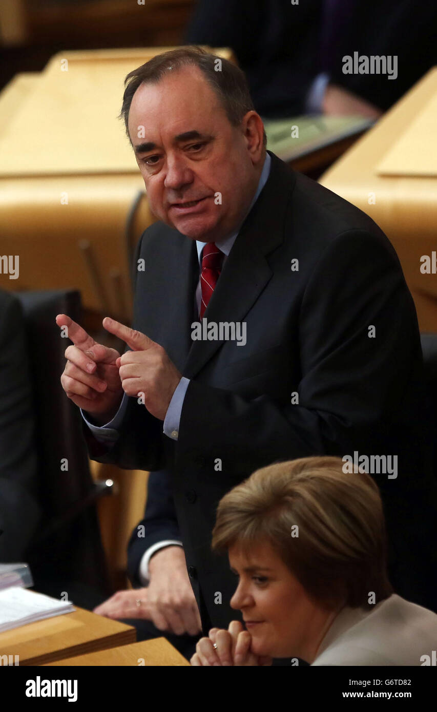First Minister's Questions Stock Photo - Alamy