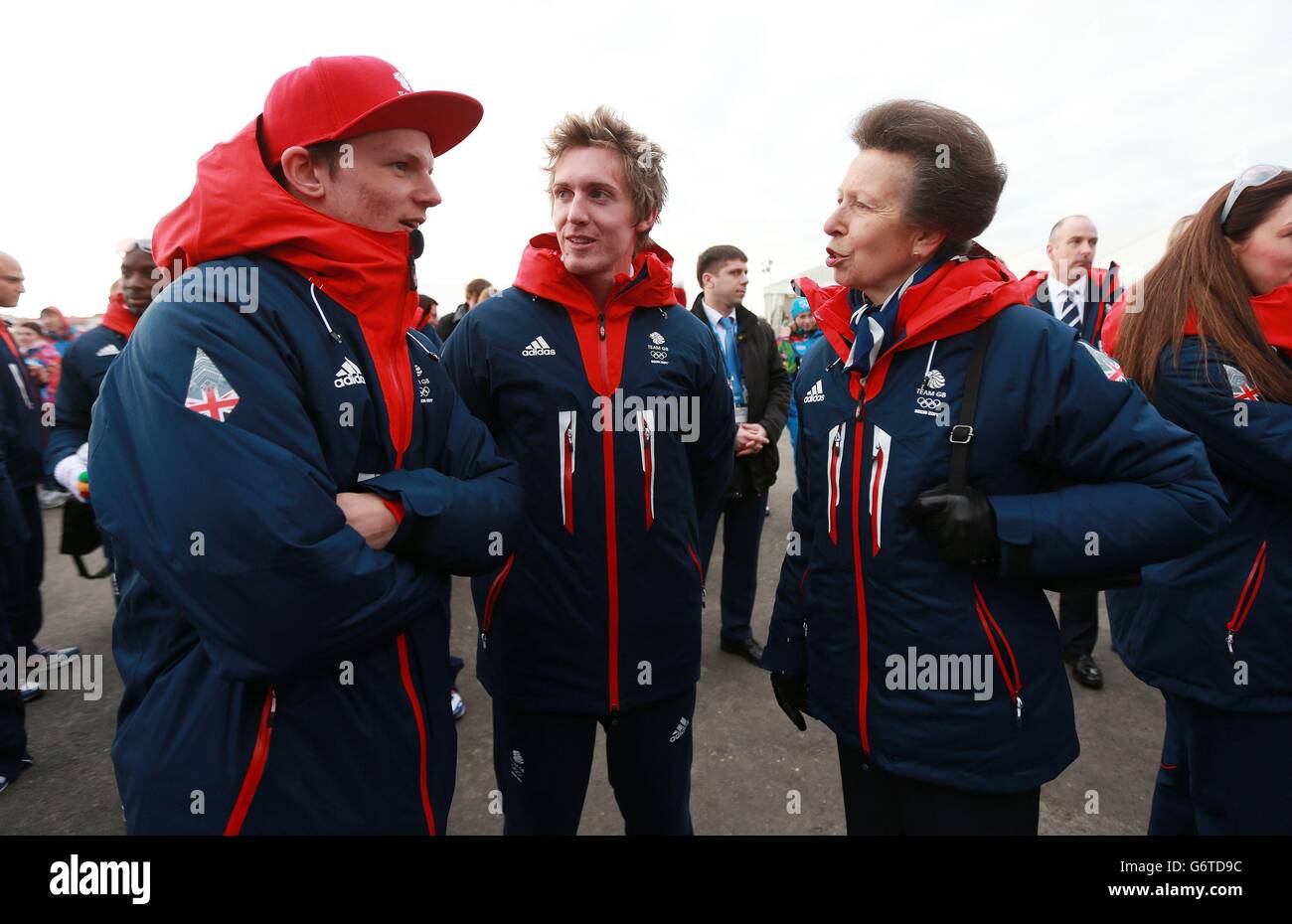 The Princess Royal speaks with British Athletes during the Team GB ...