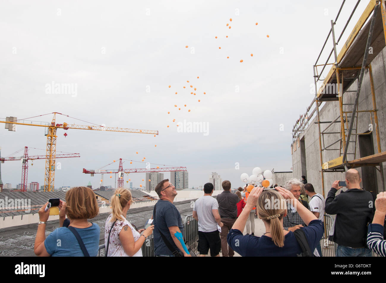 Open construction site Humboldt Forum (Berlin City Palace). Berlin ...