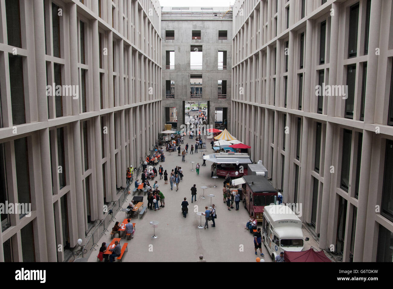 Open construction site Humboldt Forum (Berlin City Palace). Berlin ...