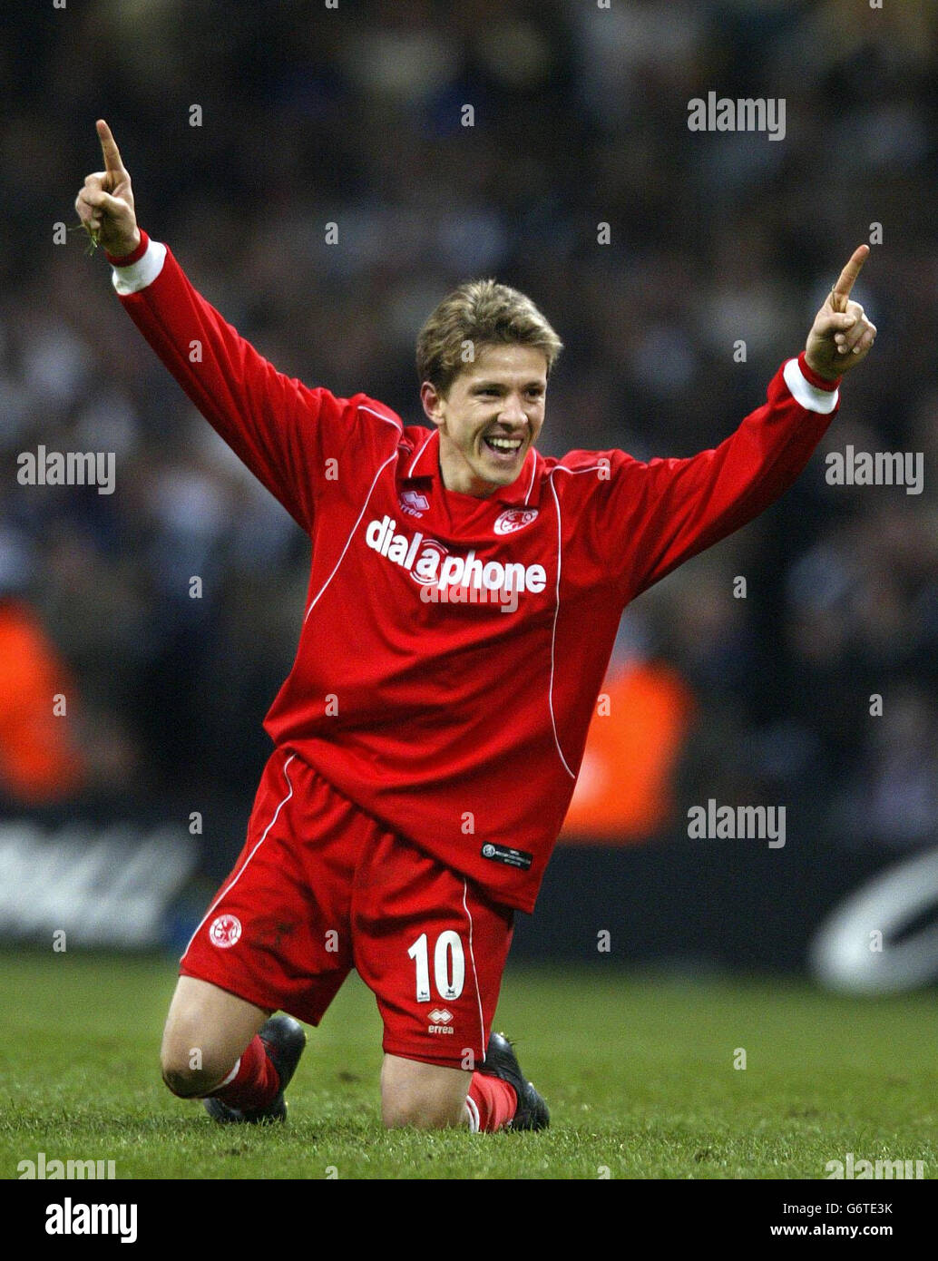 Middlesbrough's Juninho celebrates at the final whistle after 2.1 win ...