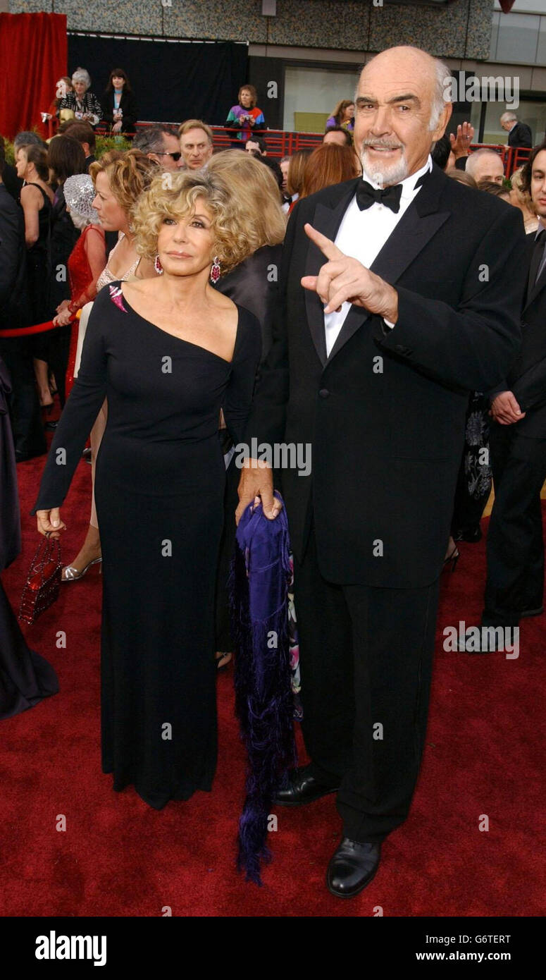 Actor sean connery with his wife micheline hi-res stock photography and ...