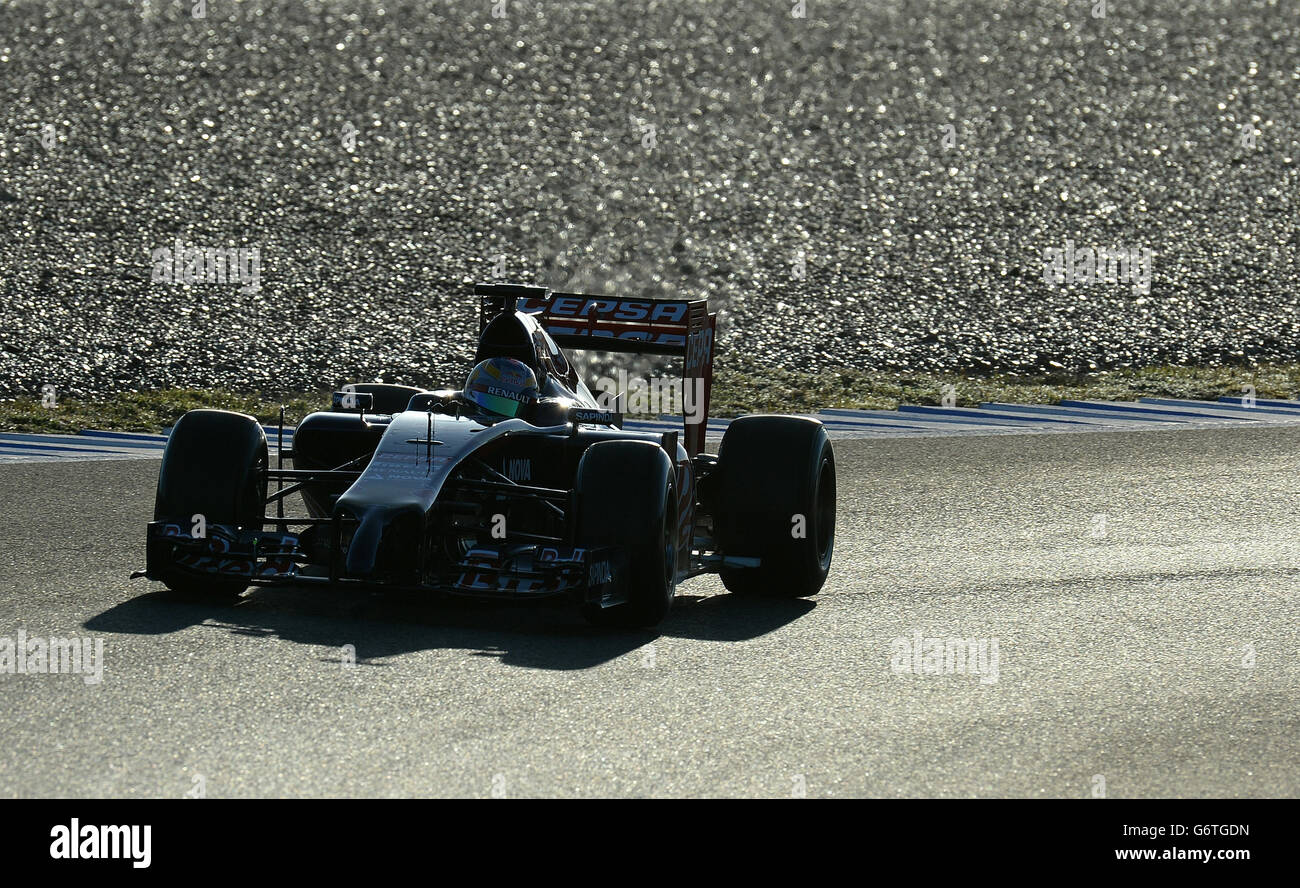 Formula one 2014 testing day three circuito de jerez hi-res stock ...