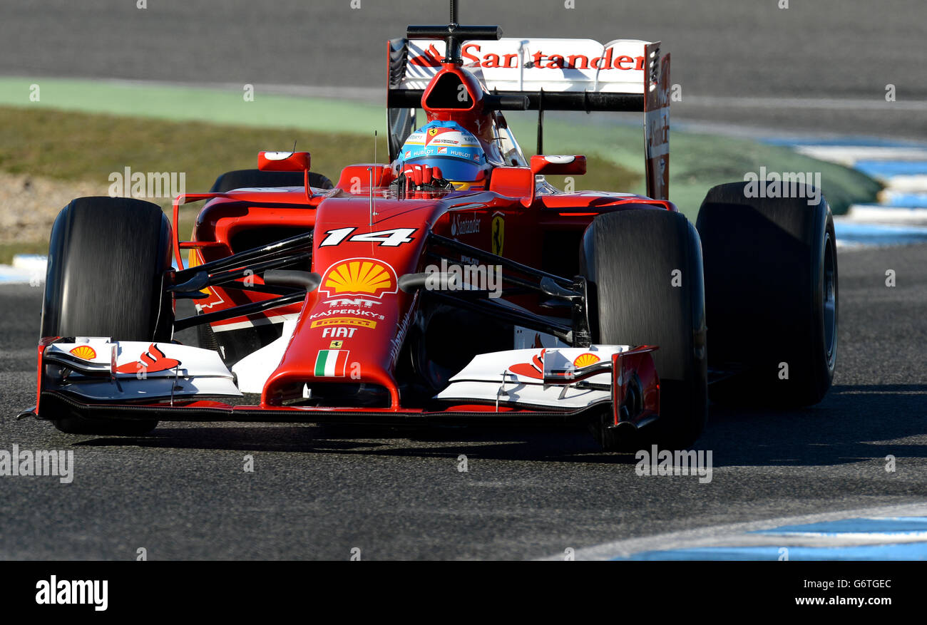 Formula One - 2014 Testing - Day Three - Circuito de Jerez. Ferrari ...