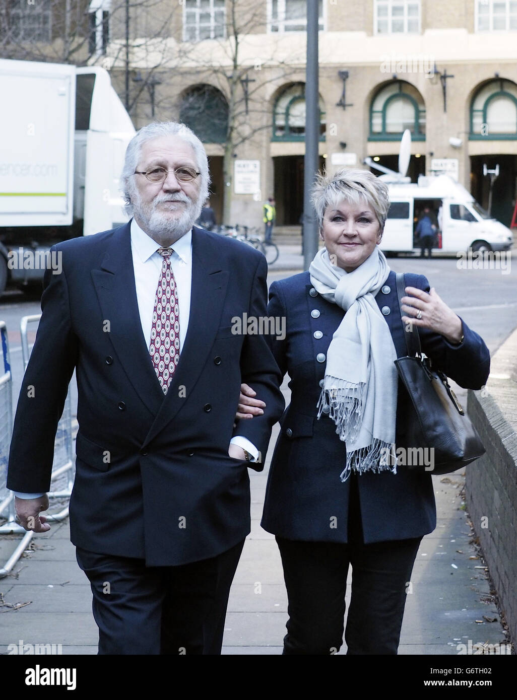 Former disc jockey Dave Lee Travis arrives at Southwark Crown Court in ...