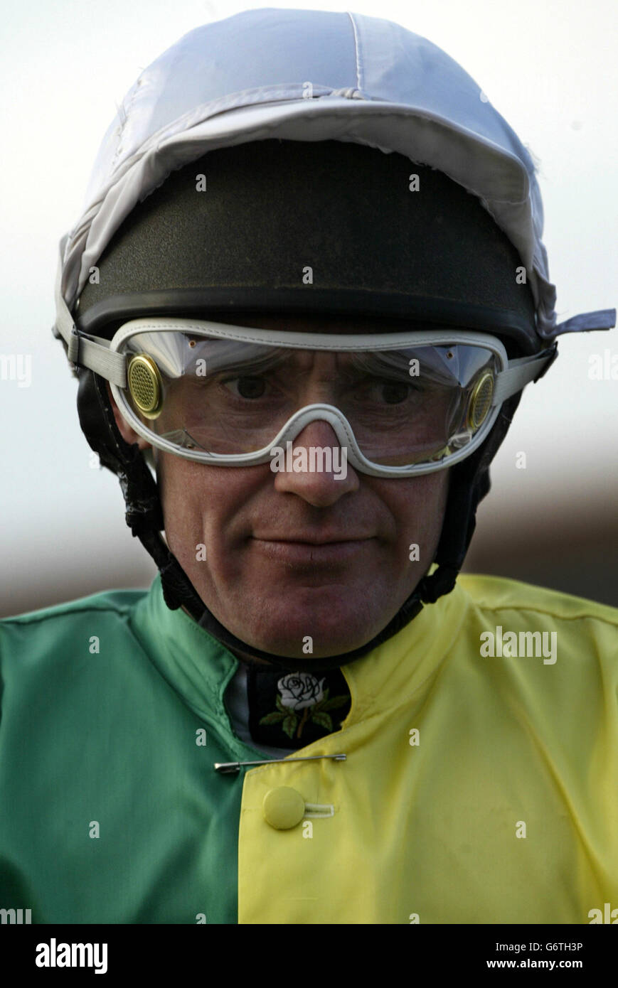 R Garritty Jockey Leicester Stock Photo - Alamy