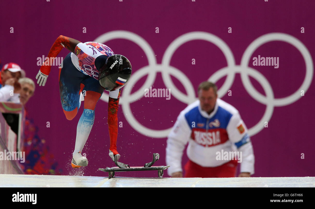 Sochi Winter Olympic Games - Day 6. Russia's Elena Nikitina in her ...