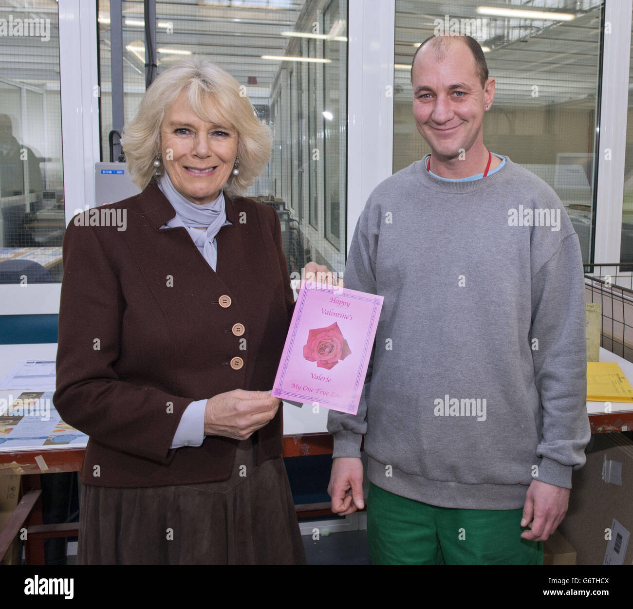 Camilla visits HM Prison Coldingley Stock Photo - Alamy