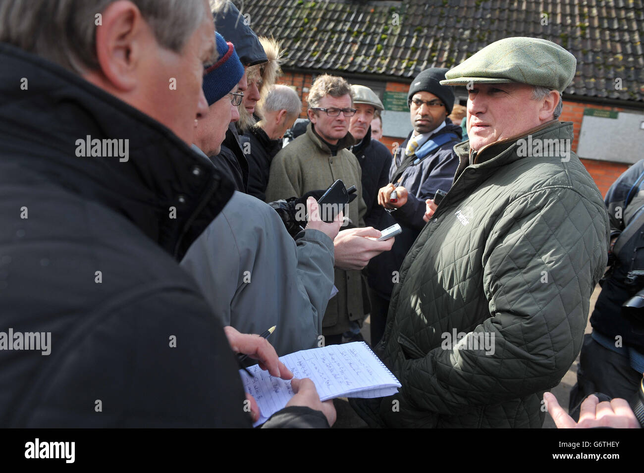 Horse Racing - Paul Nicholls Stable Visit - Manor Farm Stables. Trainer ...