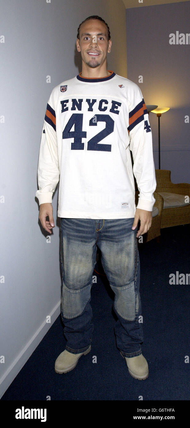 Manchester United footballer Rio Ferdinand during his guest appearance ...