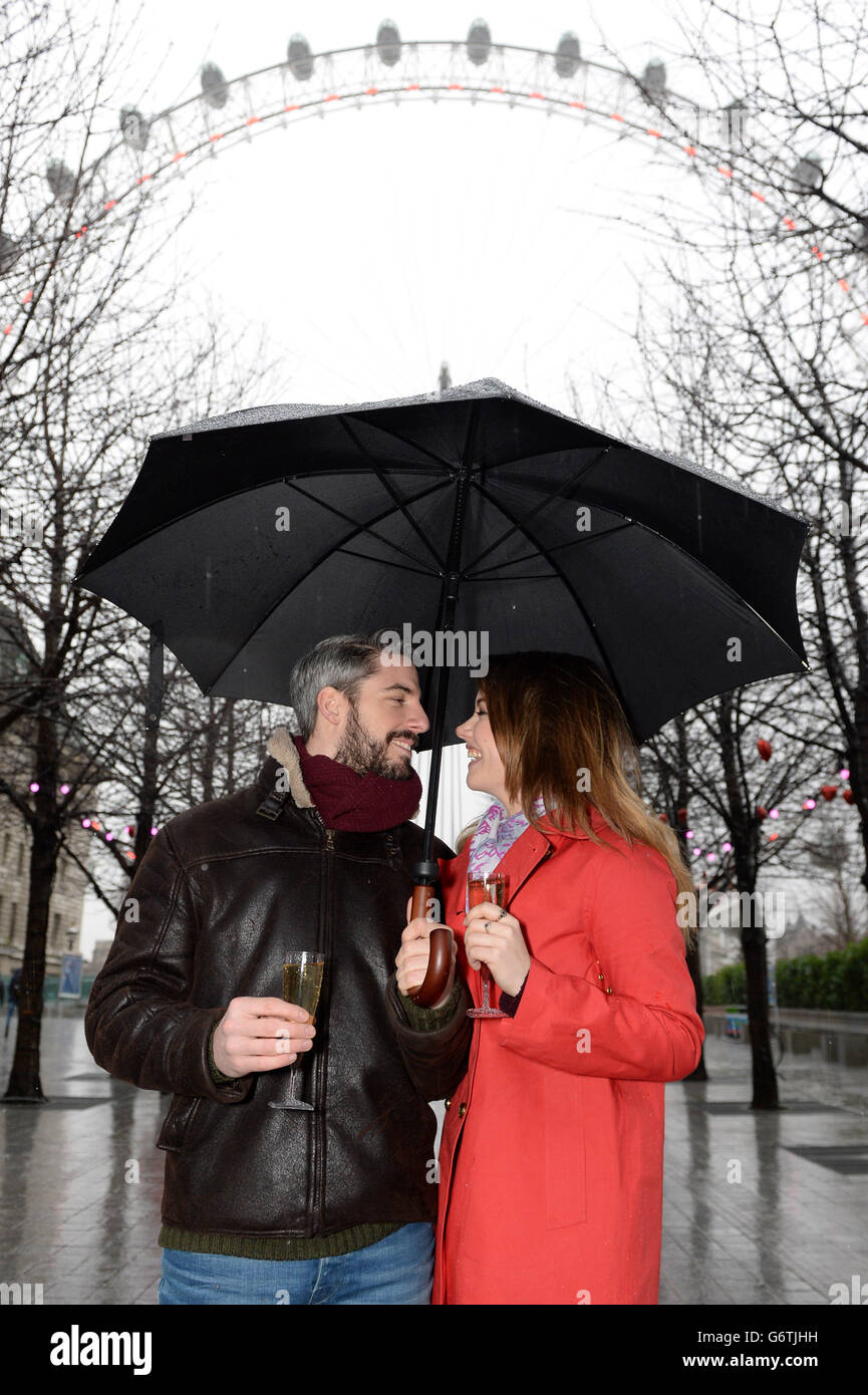 Valentine's Day 2014. s most romantic landmark Stock Photo - Alamy