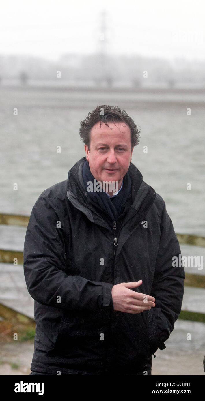 Prime Minister and MP for Witney David Cameron talks with farmer Tim ...