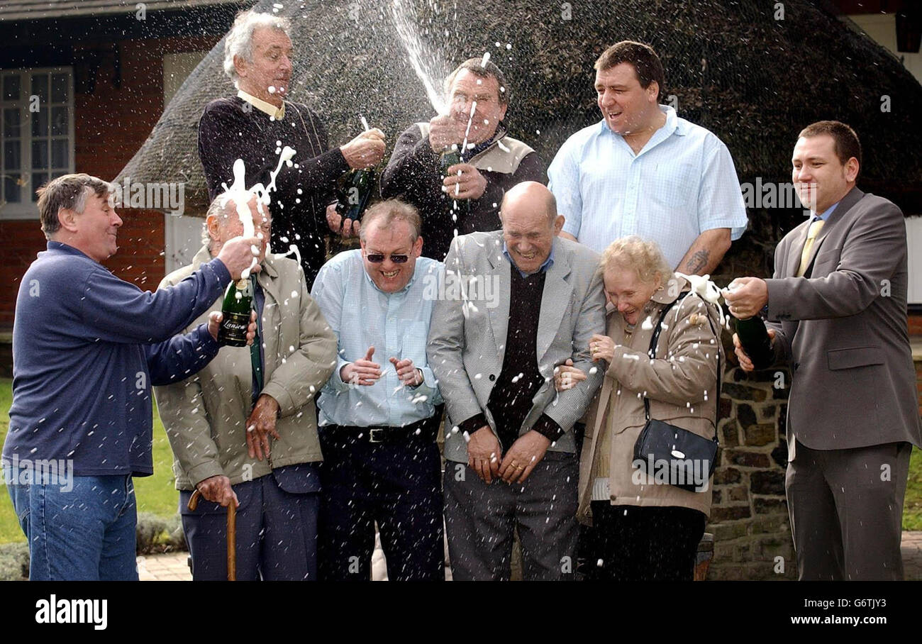 A syndicate of nine people (top row from left Brian Humphreys, Ian ...
