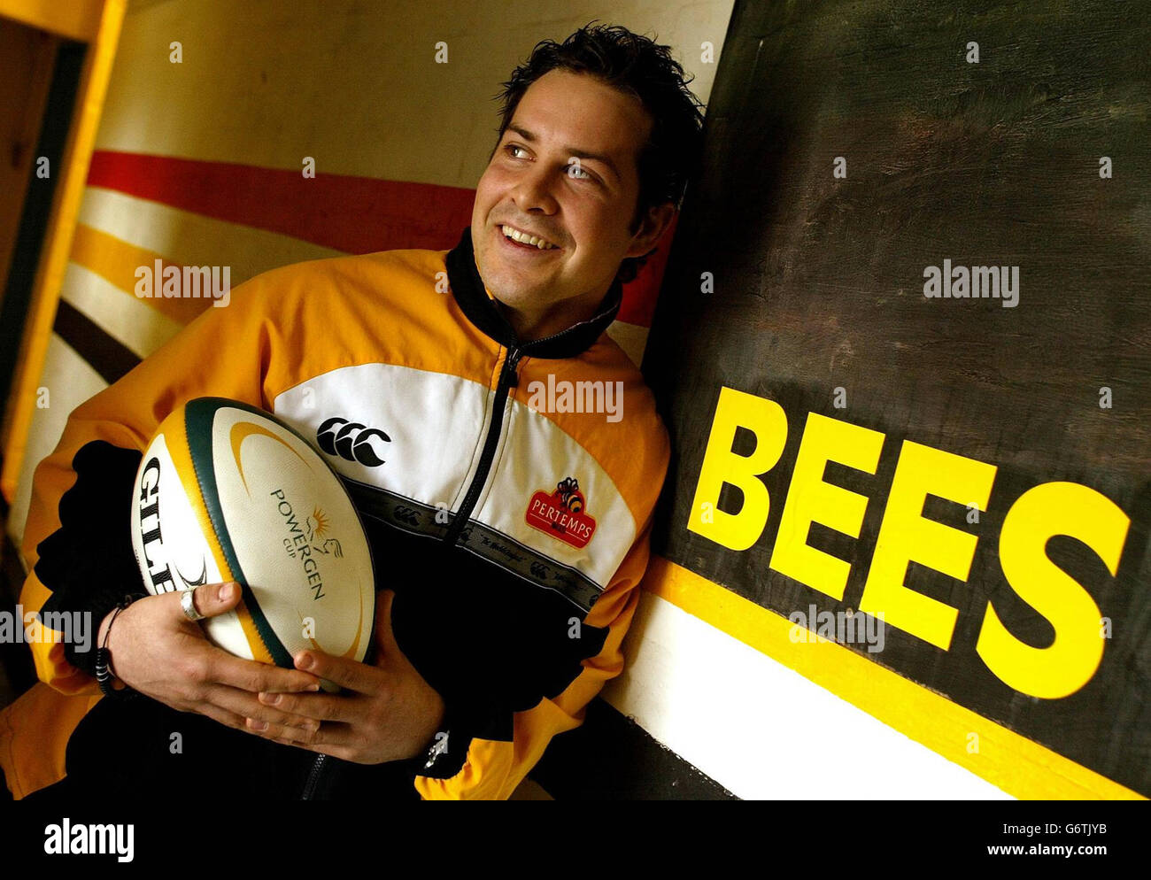 Mark Woodrow Powergen Cup. Pertemps Bees Mark Woodrow poses in the ...