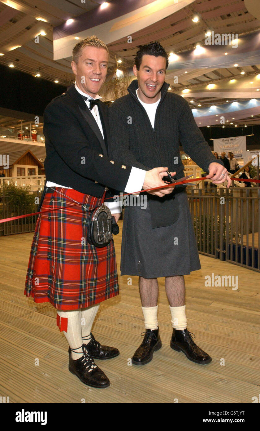 Interior designers and TV presenters Colin Mcallister and Justin Ryan ...