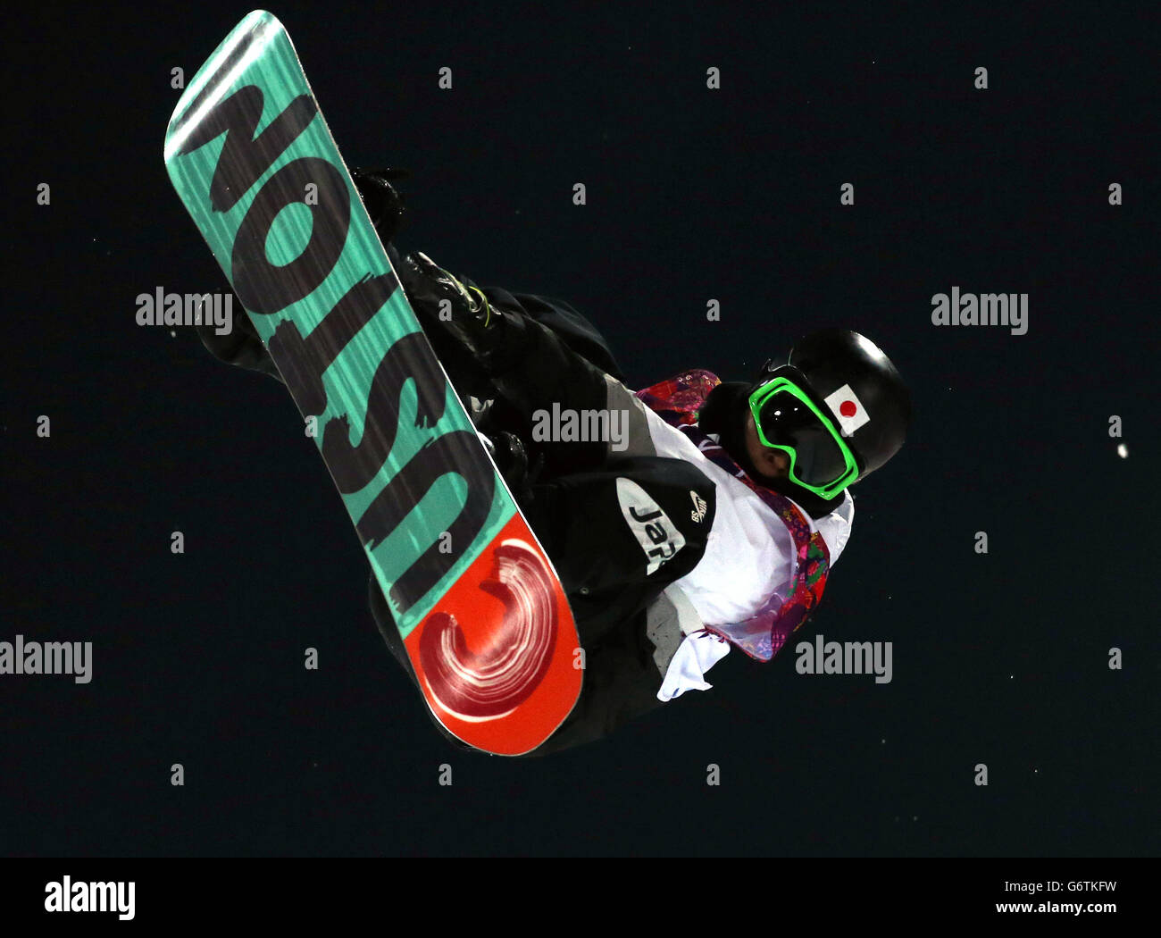 Japan's Ayumu Hirano in the mens final of the Snowboard Mens Halfpipe ...