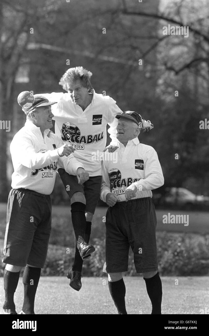 Former soccer stars l r nat lofthouse hi-res stock photography and ...