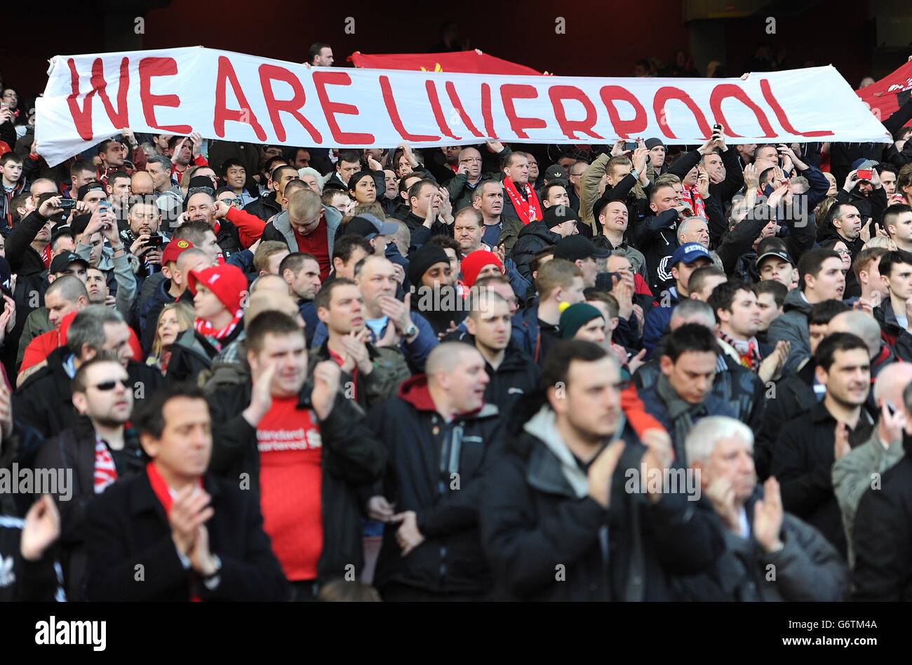 A banner in stands emirates stadium hi-res stock photography and images ...