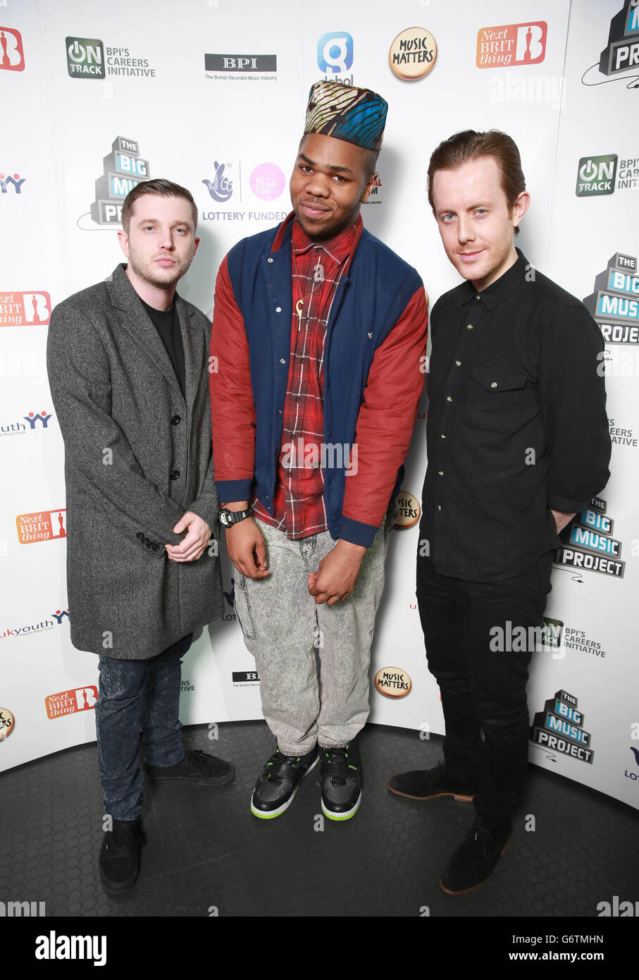 EDITORIAL USE ONLY (left to right) Musicians, Plan B, MNEK and Will ...