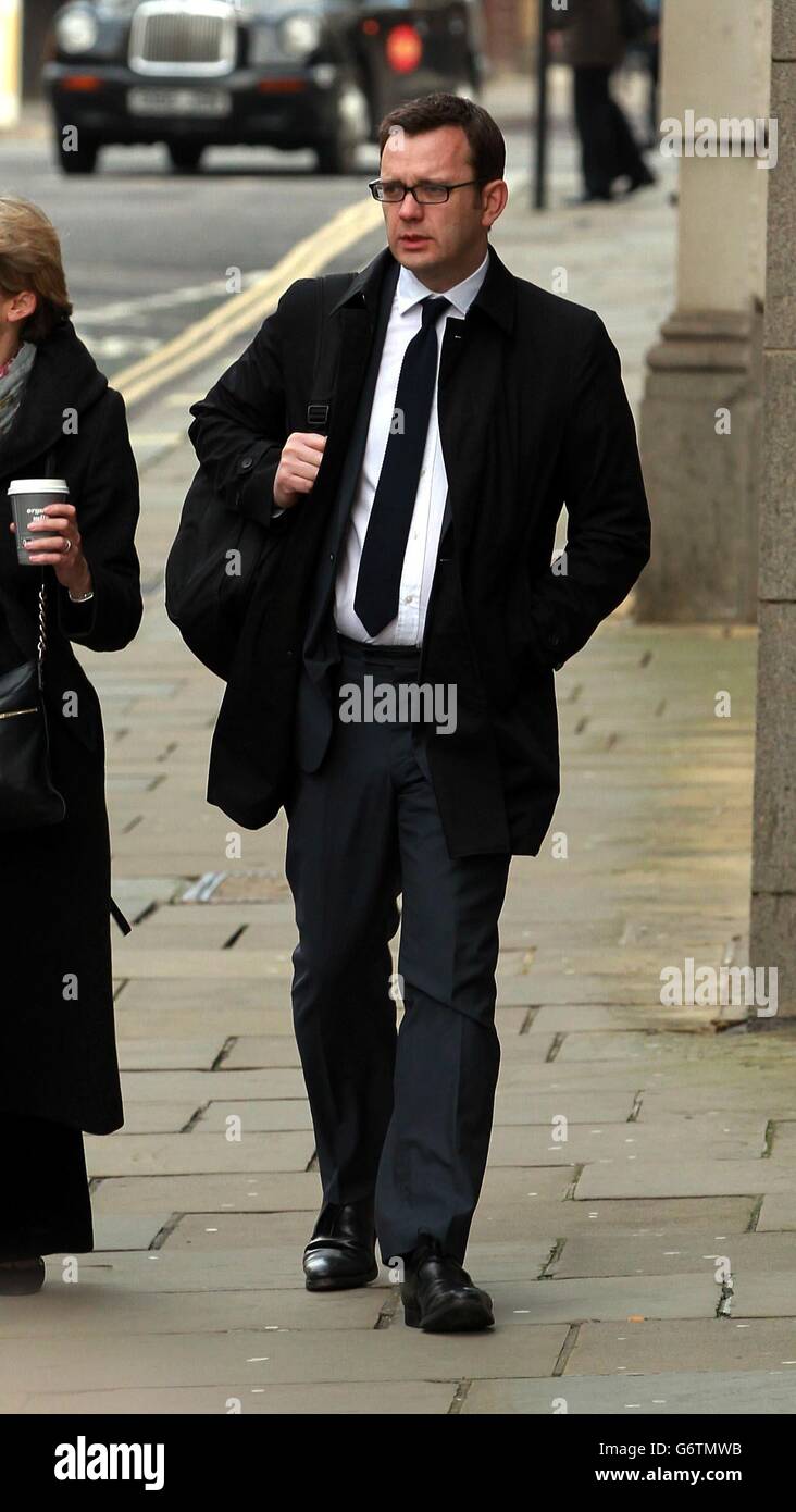 Former News of the World Editor Andy Coulson arrives at the Old Bailey ...