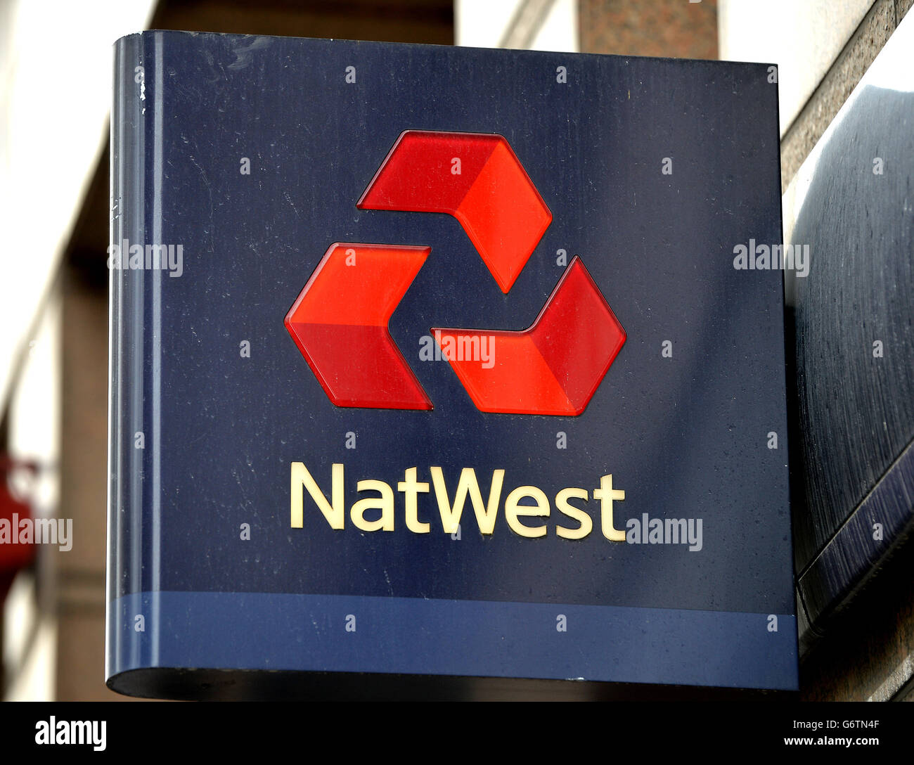 Bank stock. A NatWest sign in Victoria, central London Stock Photo - Alamy