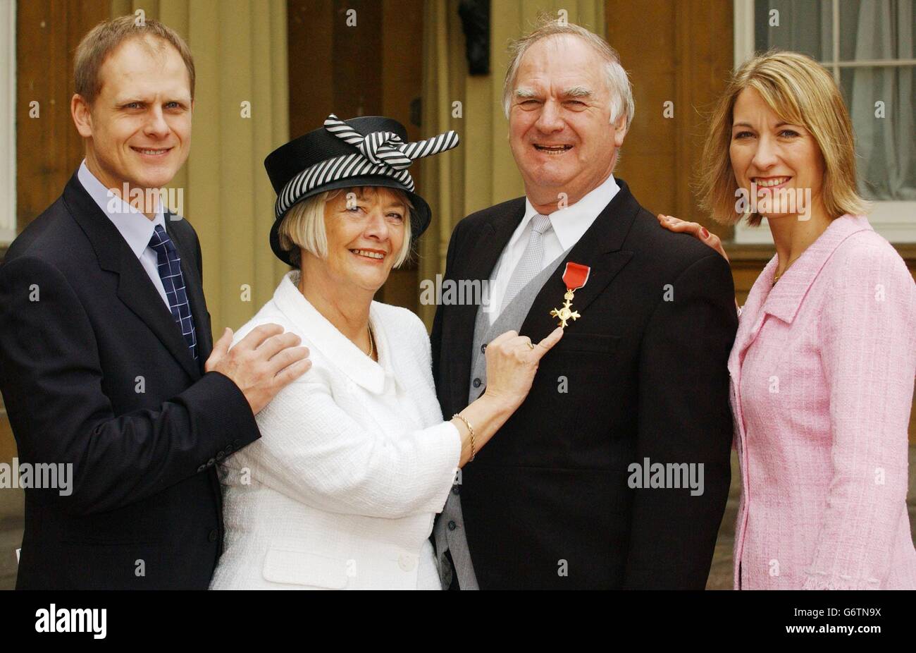 Mr Alan Clarkson after accepting a OBE for services to swimming from ...